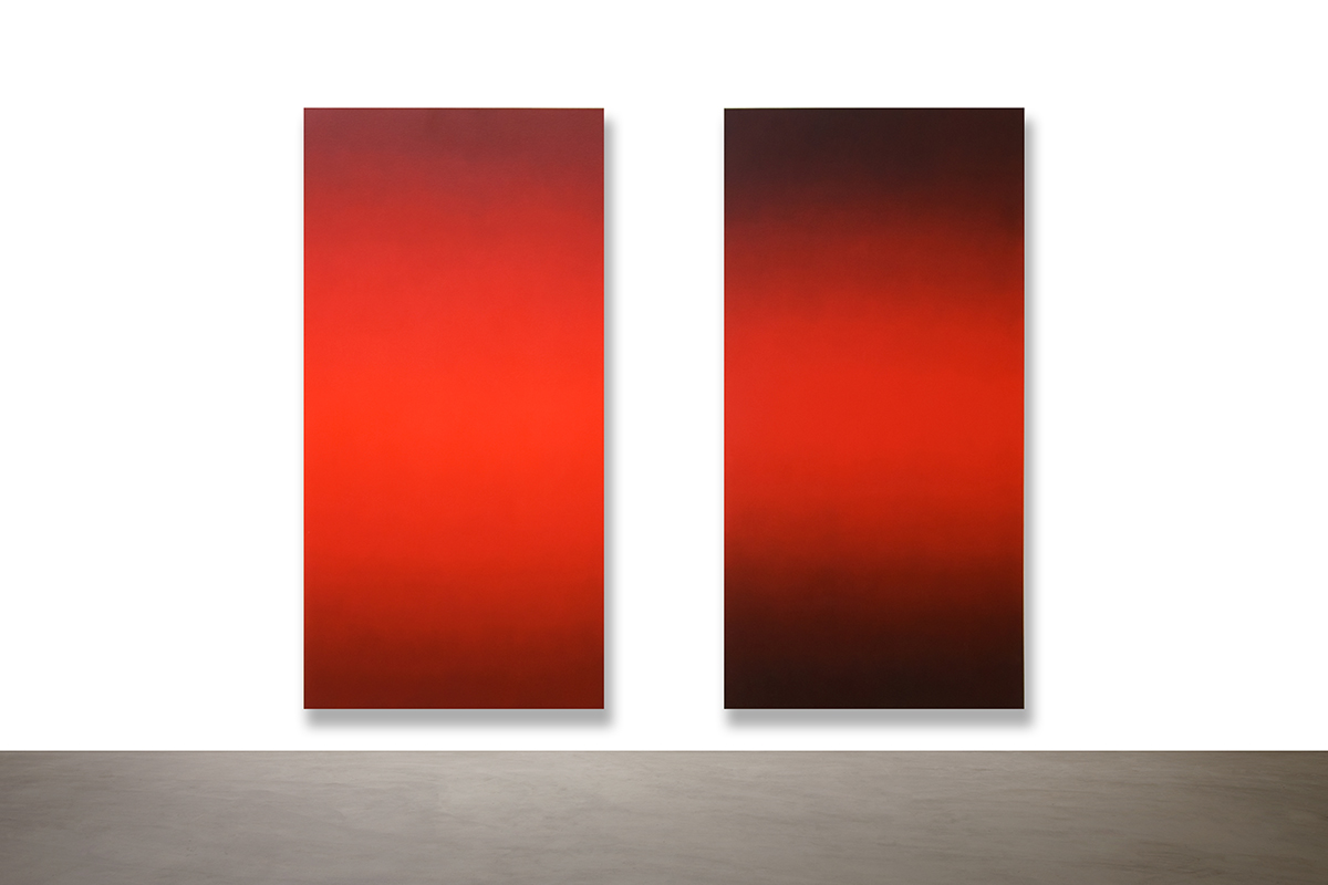 Ruth Pastine, Convergence, contemporary art, oil painter, minimalist