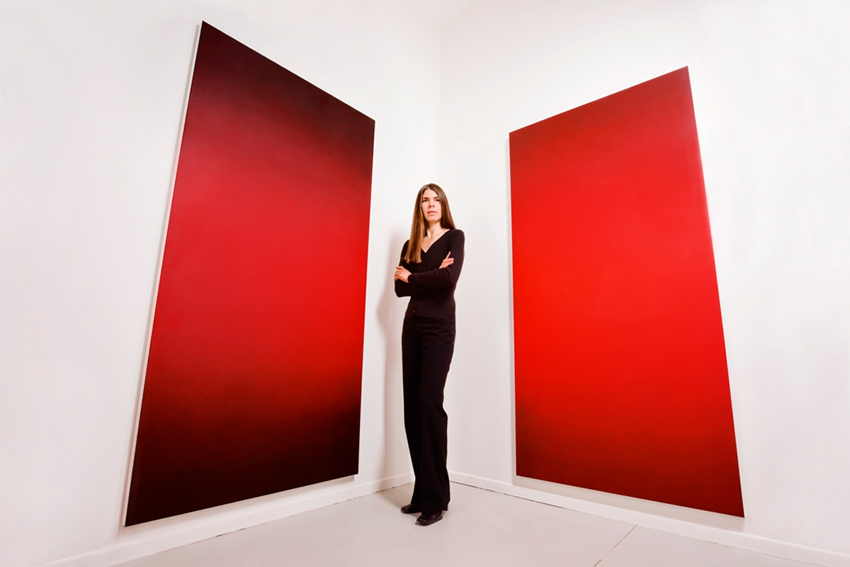 Ruth Pastine, Convergence, contemporary art, oil painter, minimalist